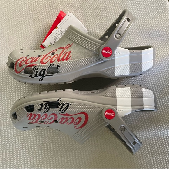 CROCS | Shoes | Crocs X Coca Cola Light Classic Clogs Coke Light Grey ...